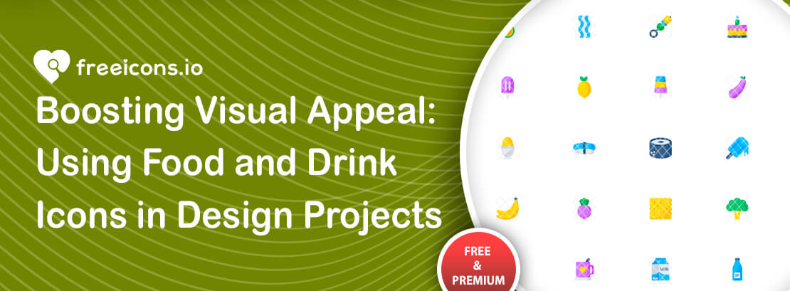Boosting Visual Appeal: Using Food and Drink Icons in Design Projects